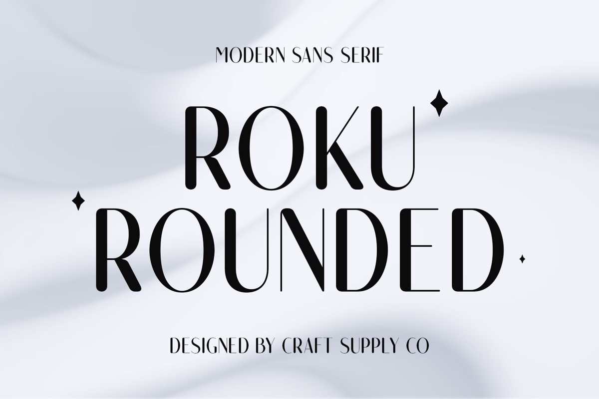 Roku Rounded Font | craftsupplyco | FontSpace