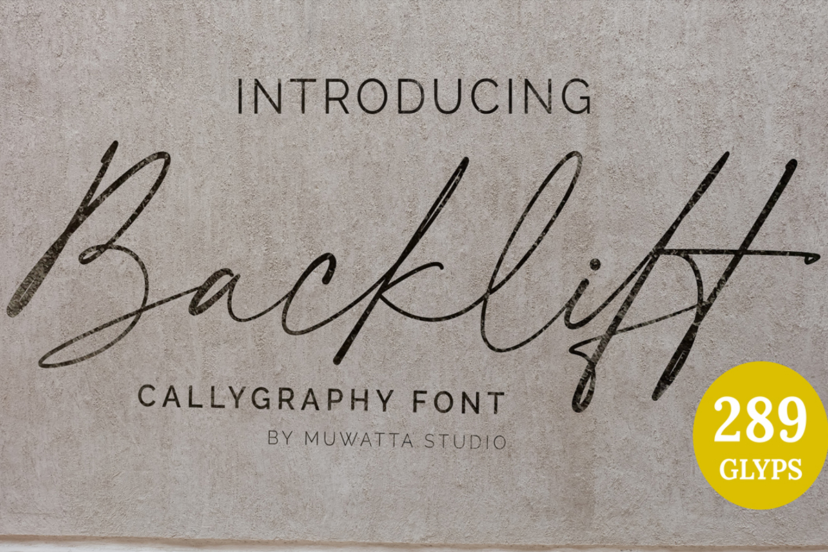 Backlift Font | Muwattastudio | FontSpace