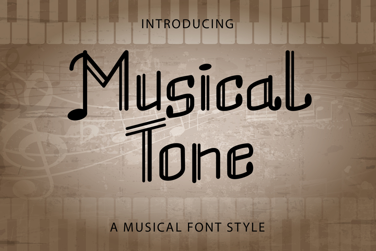 Musical Tone Font - Free Download