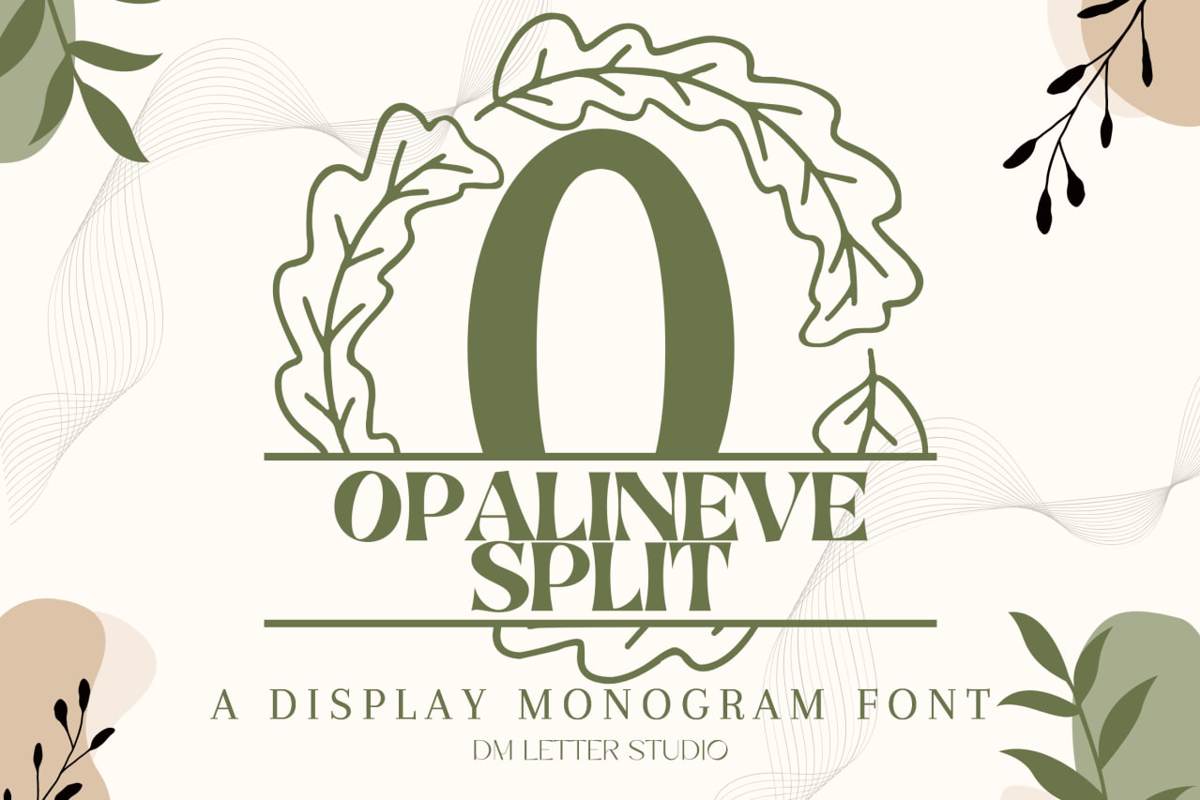 Opalineve Split Monogram Font - Free Download