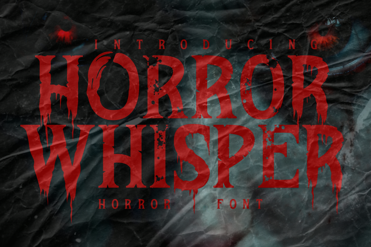 Horror Whisper Font - Free Download