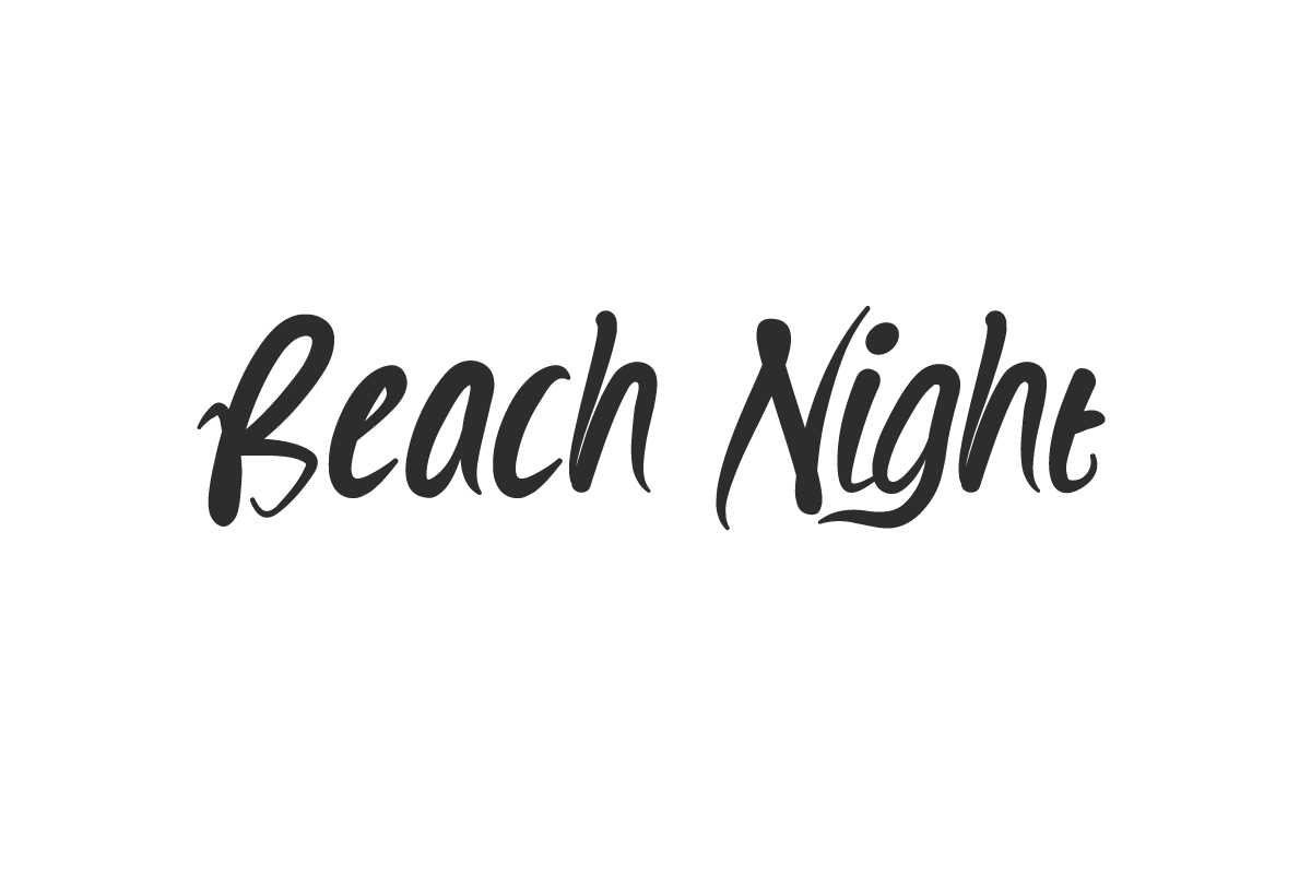 Beach Night Font | NihStudio | FontSpace