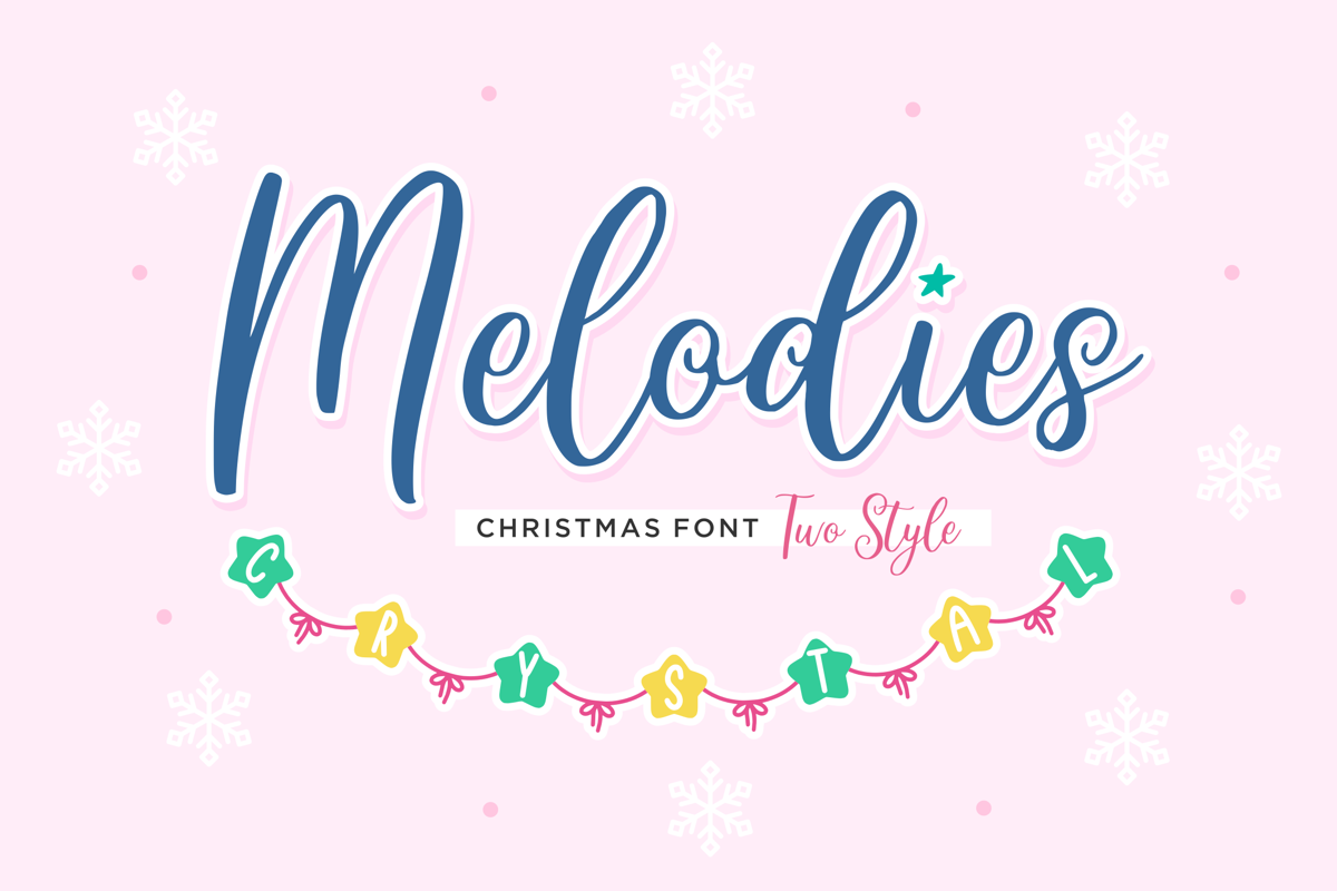 Melodies Crystal Font | Allouse.Studio | FontSpace
