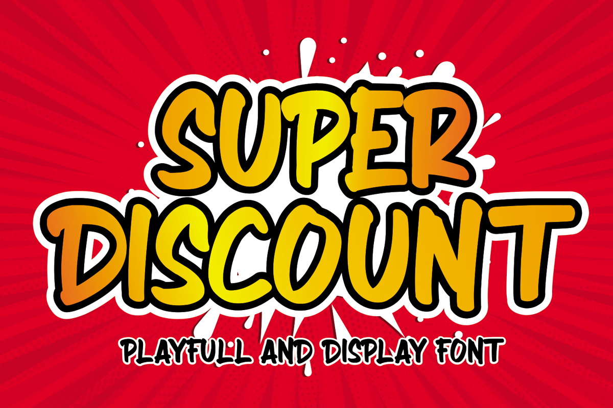 SUPER DISCOUNT Font | Mozarella | FontSpace