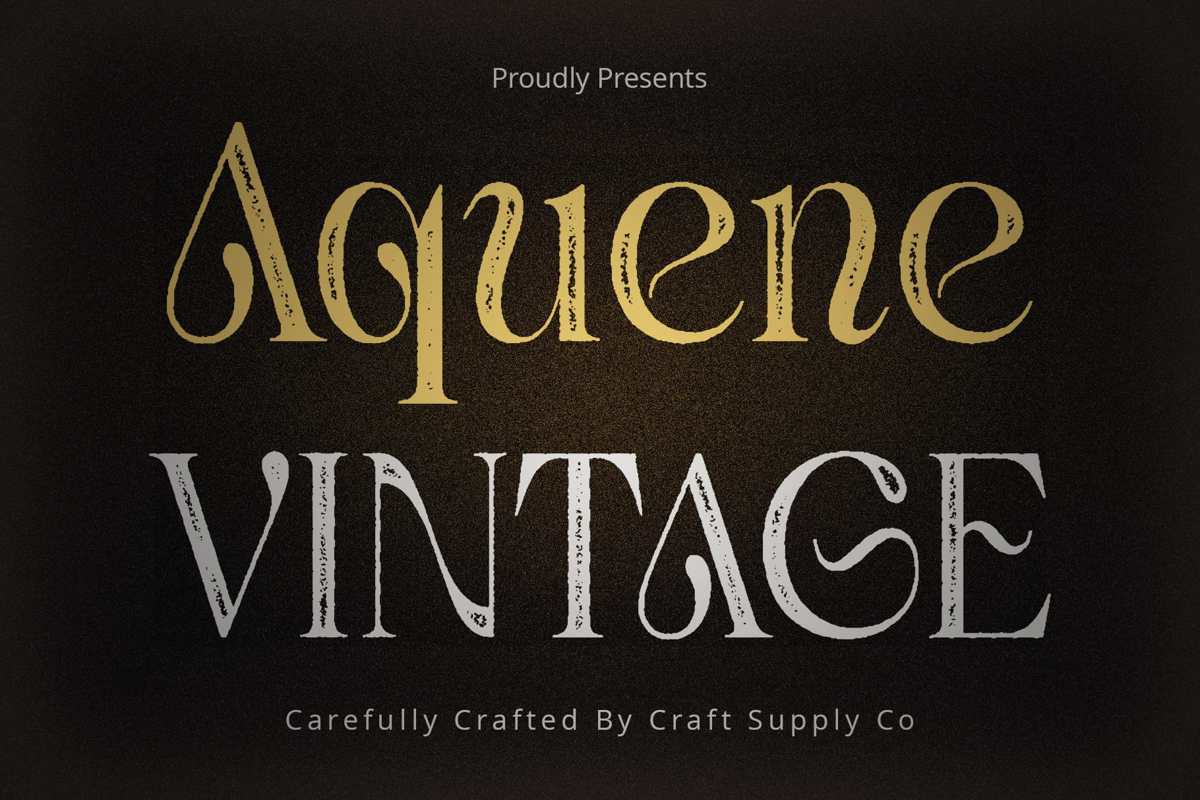 Aquene Vintage Font - Free Download