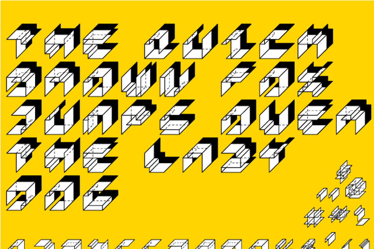 Paper Cube Font | pistocasero | FontSpace