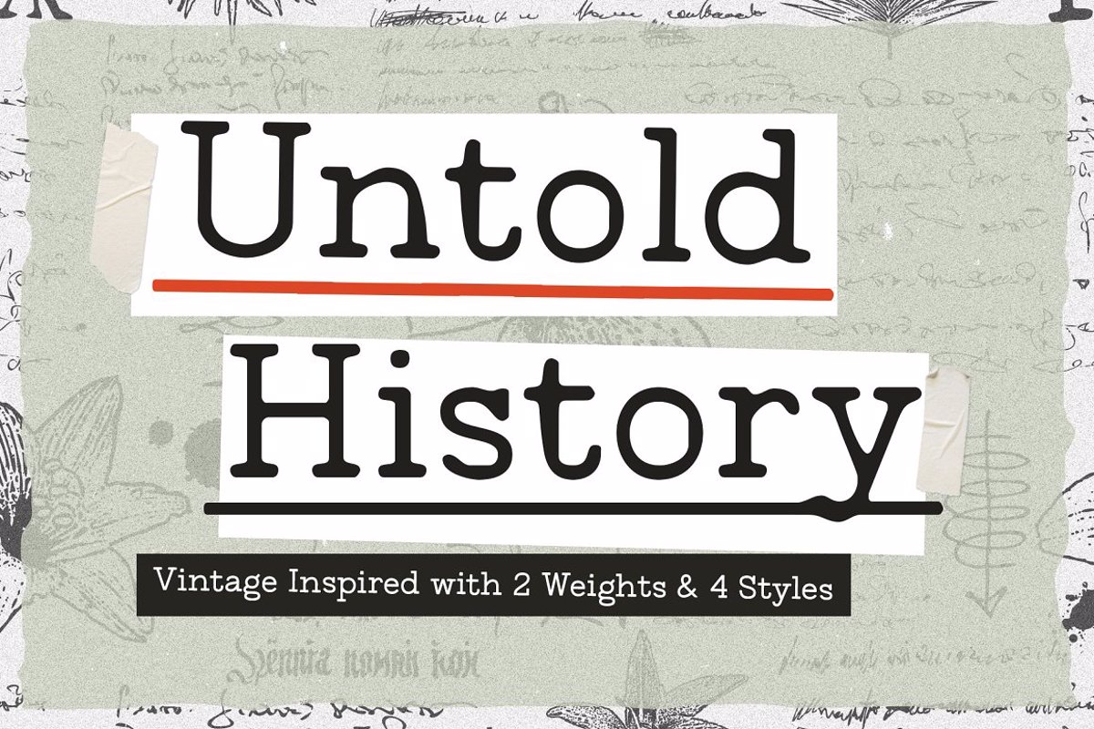 Untold History Bold Inky Font | Arterfak | FontSpace
