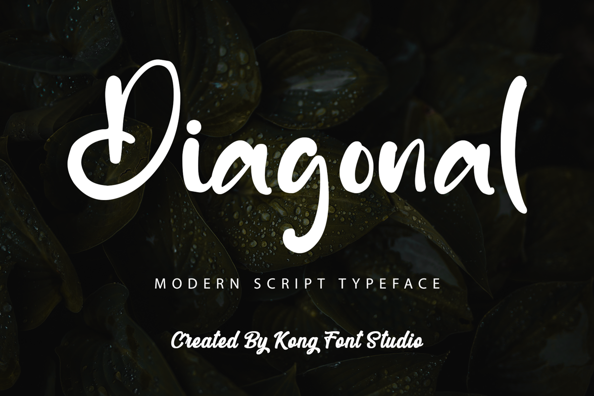 Diagonal Font - Free Download