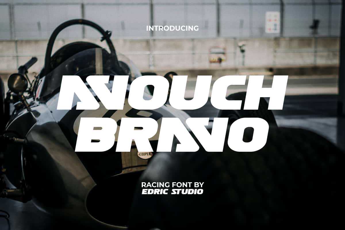 Avouch Bravo Font | Edric Studio | FontSpace