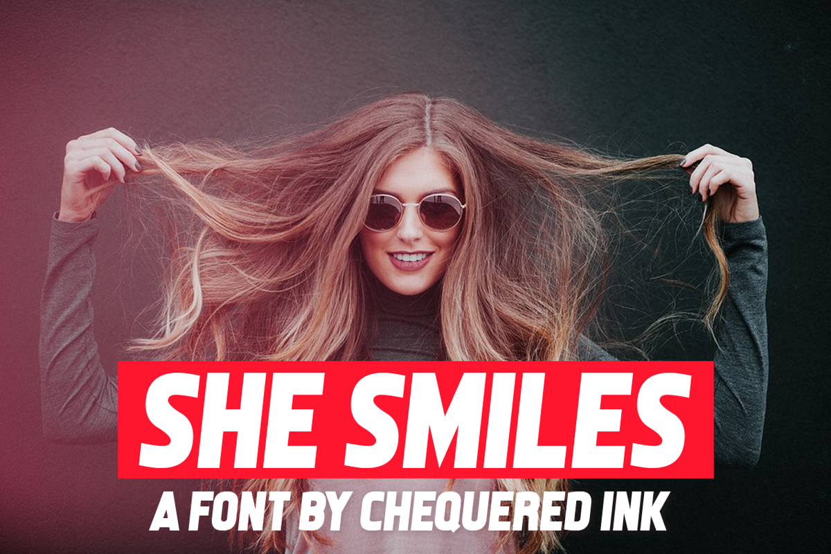 She Smiles Font | Chequered Ink | FontSpace