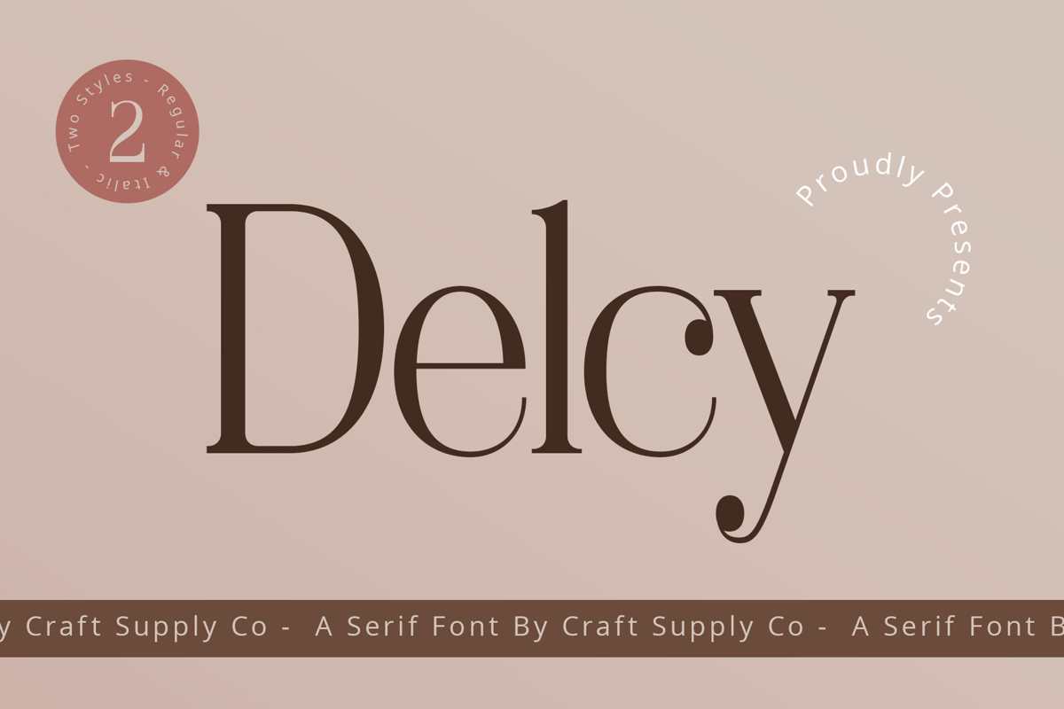 Delcy Font | craftsupplyco | FontSpace