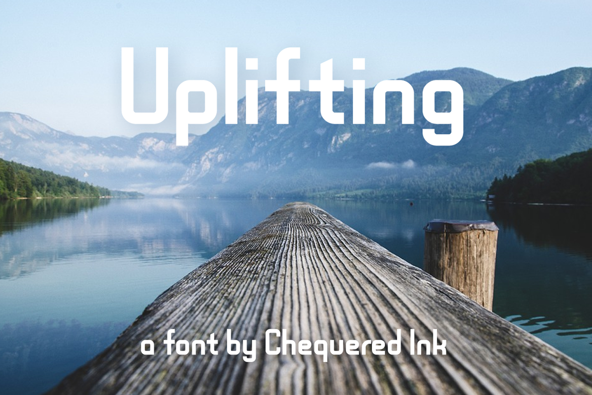 Uplifting Font | Chequered Ink | FontSpace