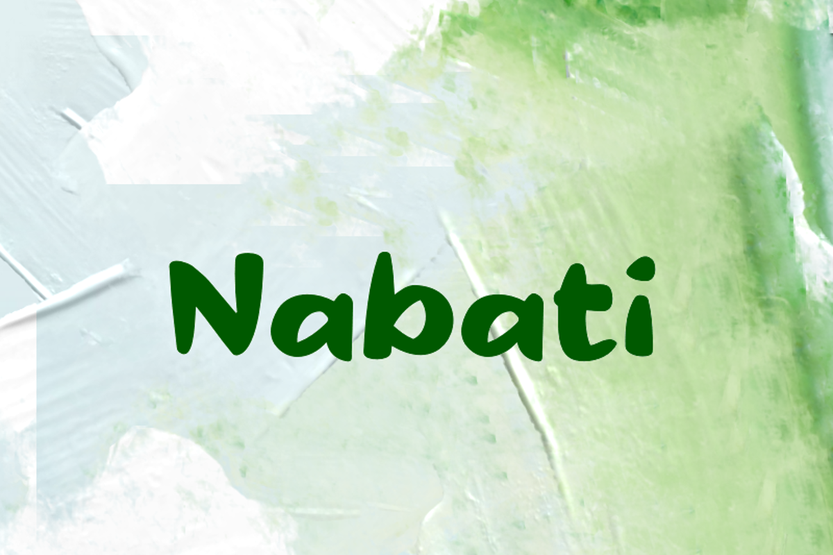N Nabati Font | wepfont | FontSpace