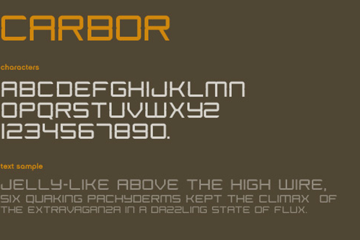 Carbor Font - Free Download