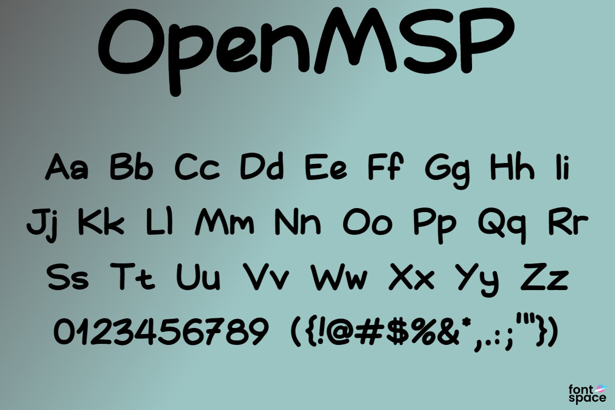 OpenMSP Font | Lu9 ᑎᐱ | FontSpace