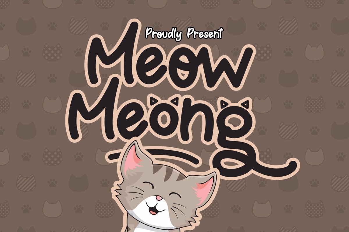 Meow Meong Font | JunCreative | FontSpace