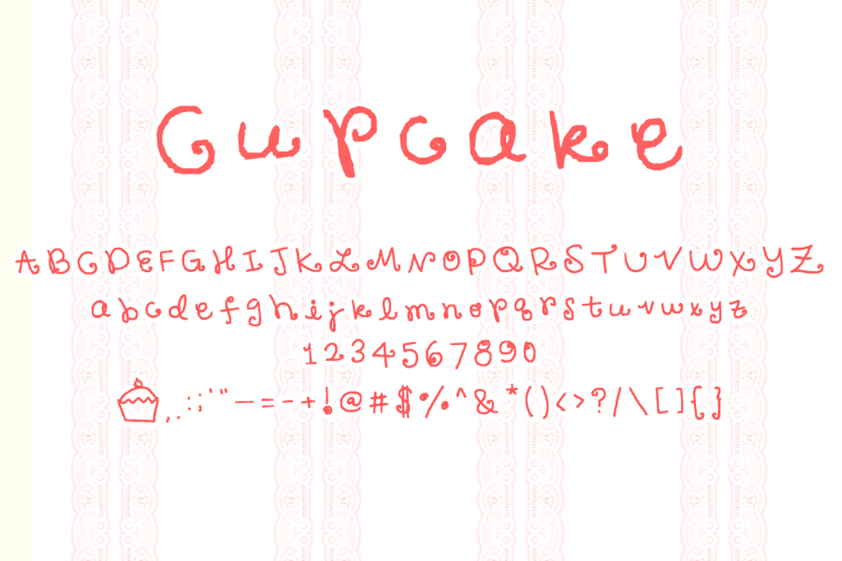 Cupcake Font | nthspace | FontSpace