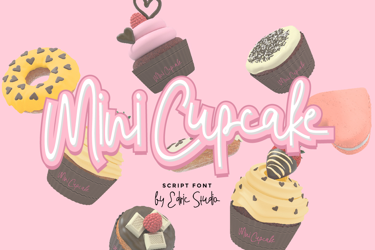 Mini Cupcake Font | Edric Studio | FontSpace