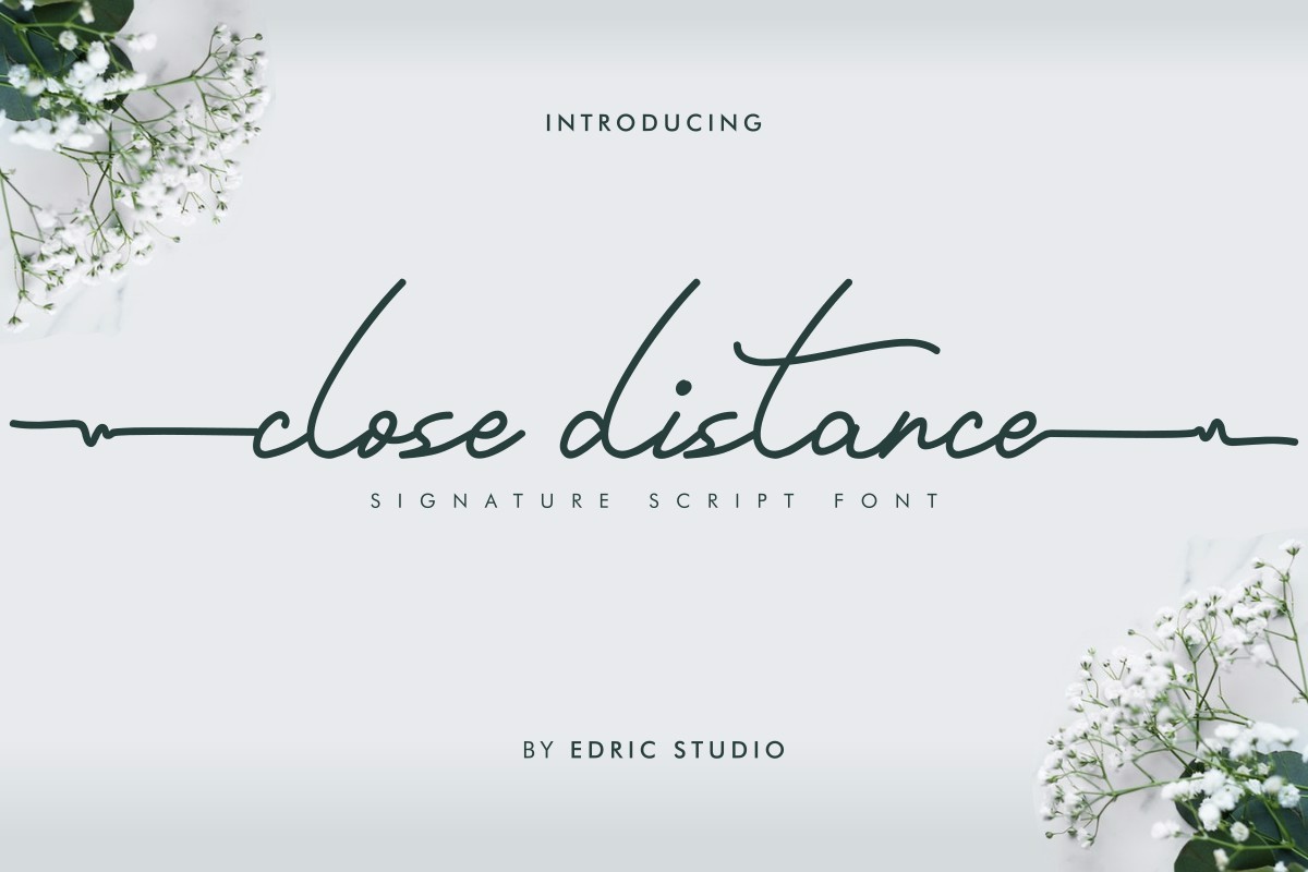 Close Distance Font | Edric Studio | FontSpace