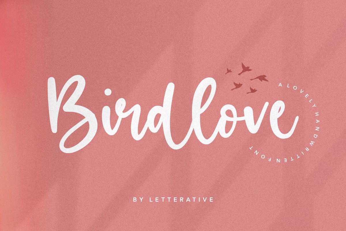 Birdlove Font | letterativestudio | FontSpace
