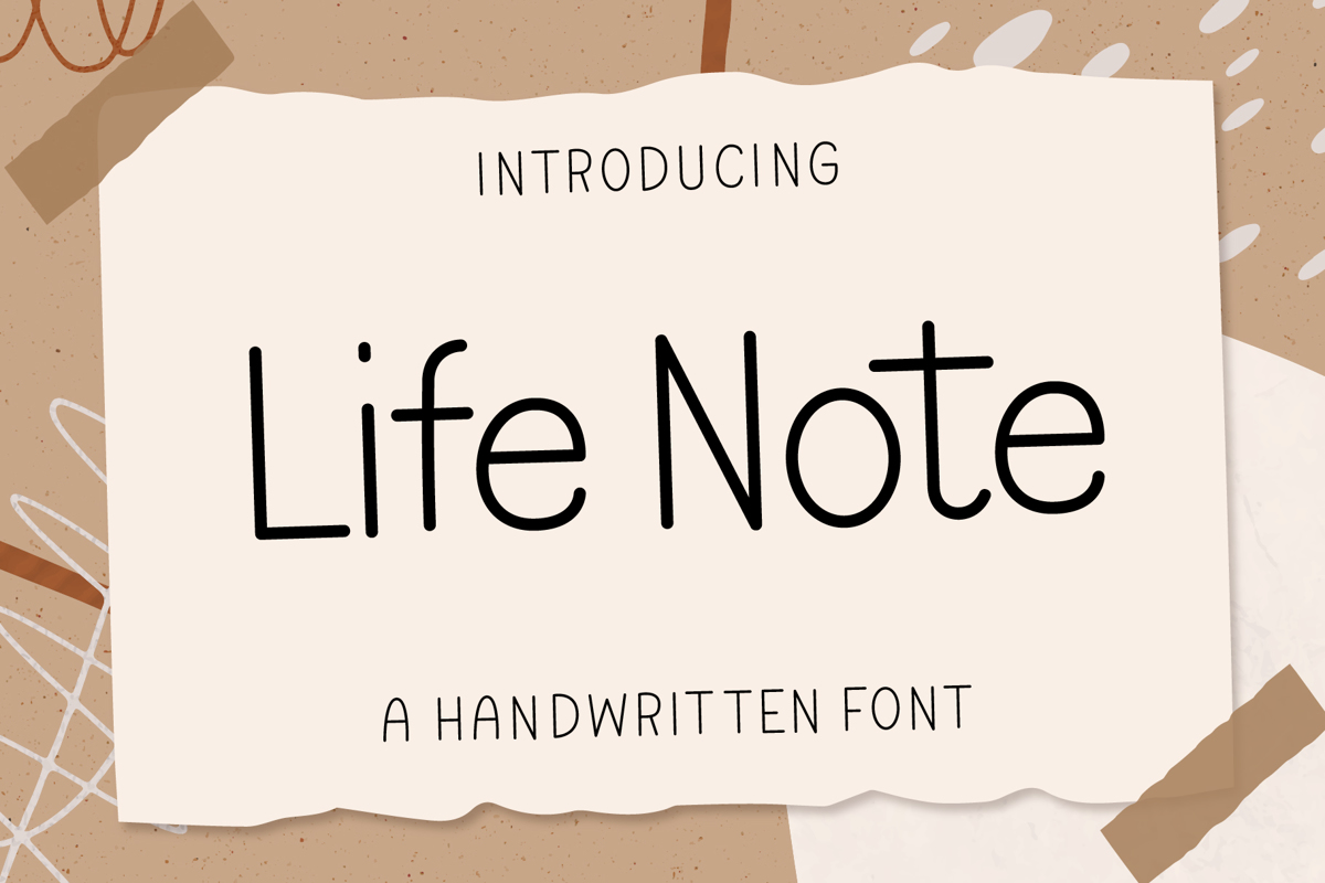 Life Note Font | Kido Studio | FontSpace