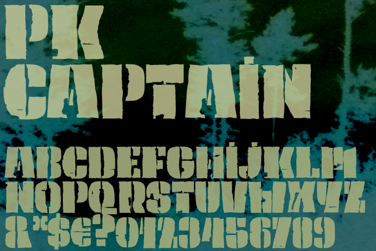 PK Captain Font - Free Download