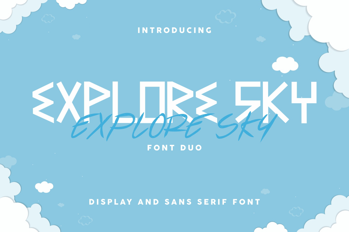 Explore Sky Font | Edric Studio | FontSpace