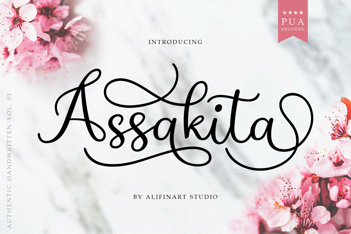 Assakita Script Font | Alifinart | FontSpace