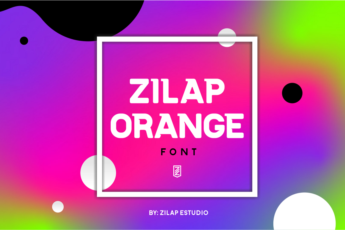 Zilap Orange Font | ZILAP ESTUDIO - ZP | FontSpace