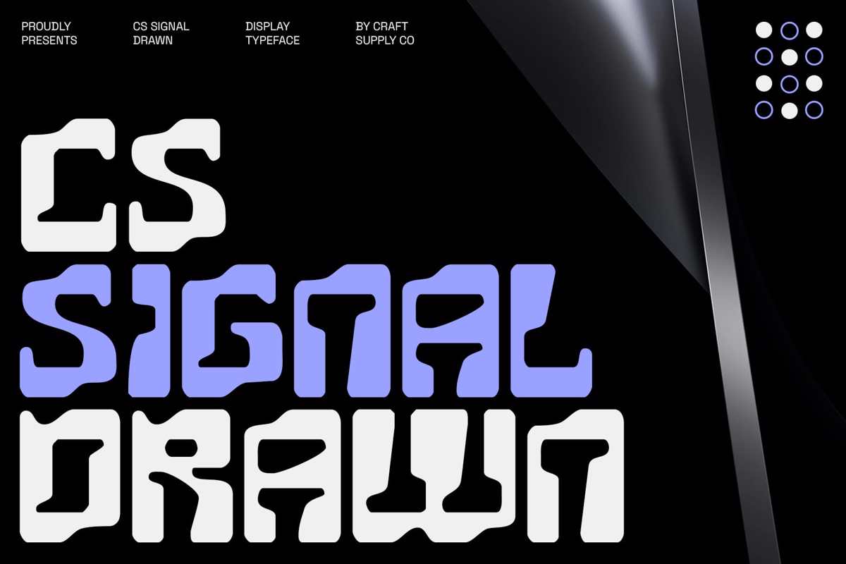 CS Signal Drawn Font | craftsupplyco | FontSpace