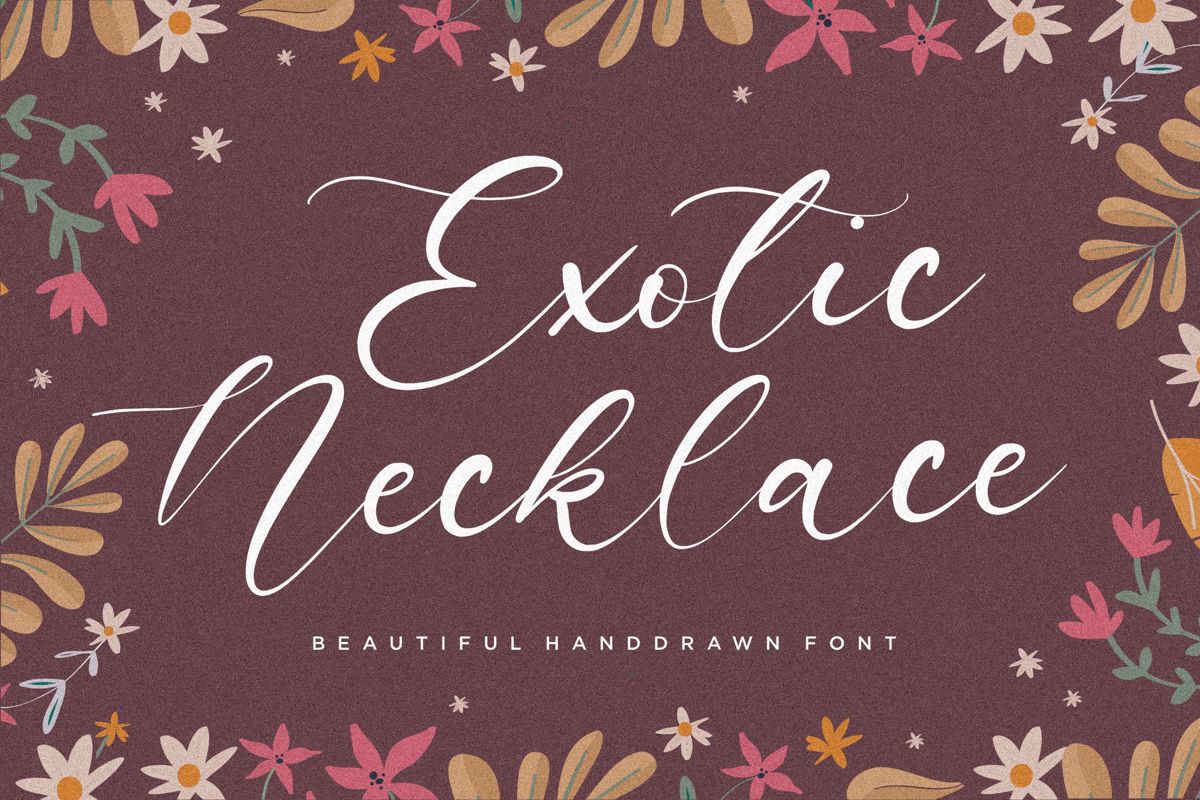 Exotic Necklace Font - Free Download