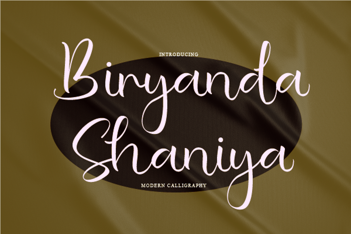 Biryanda Shaniya Font - Free Download