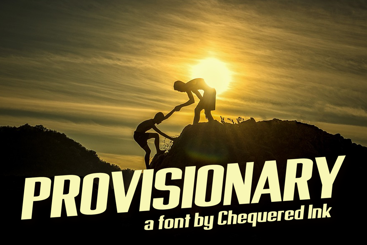 Provisionary Font | Chequered Ink | FontSpace