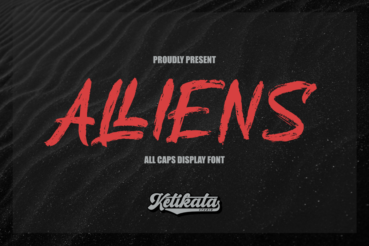 Alliens Personal Use Only Font - Free Download