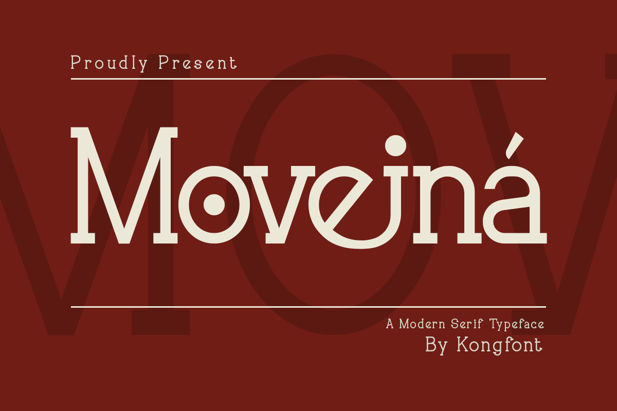 Moveina Font | Fontkong | FontSpace