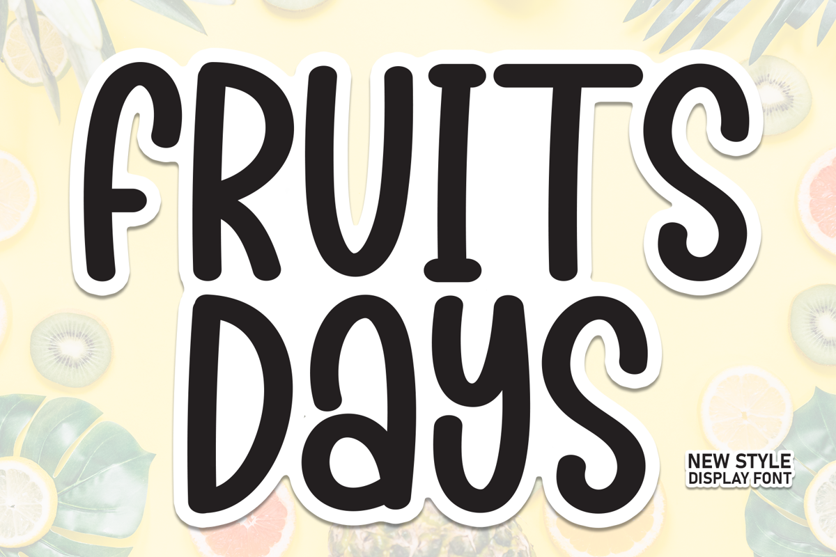 Fruits Days Font - Free Download