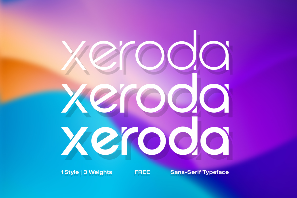 Xeroda Font | NazmulsDesign | FontSpace