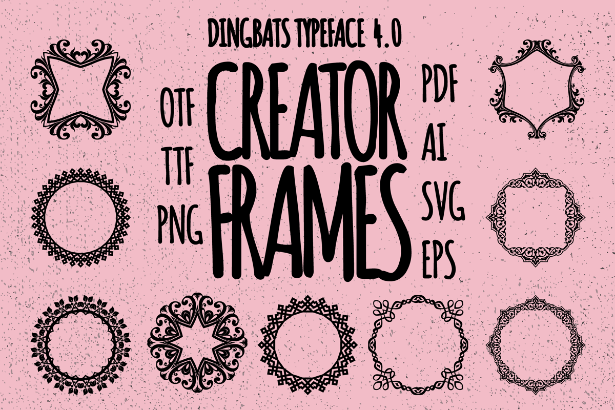 Frames Creator 4.0 Font | Minimalistartstudio | FontSpace