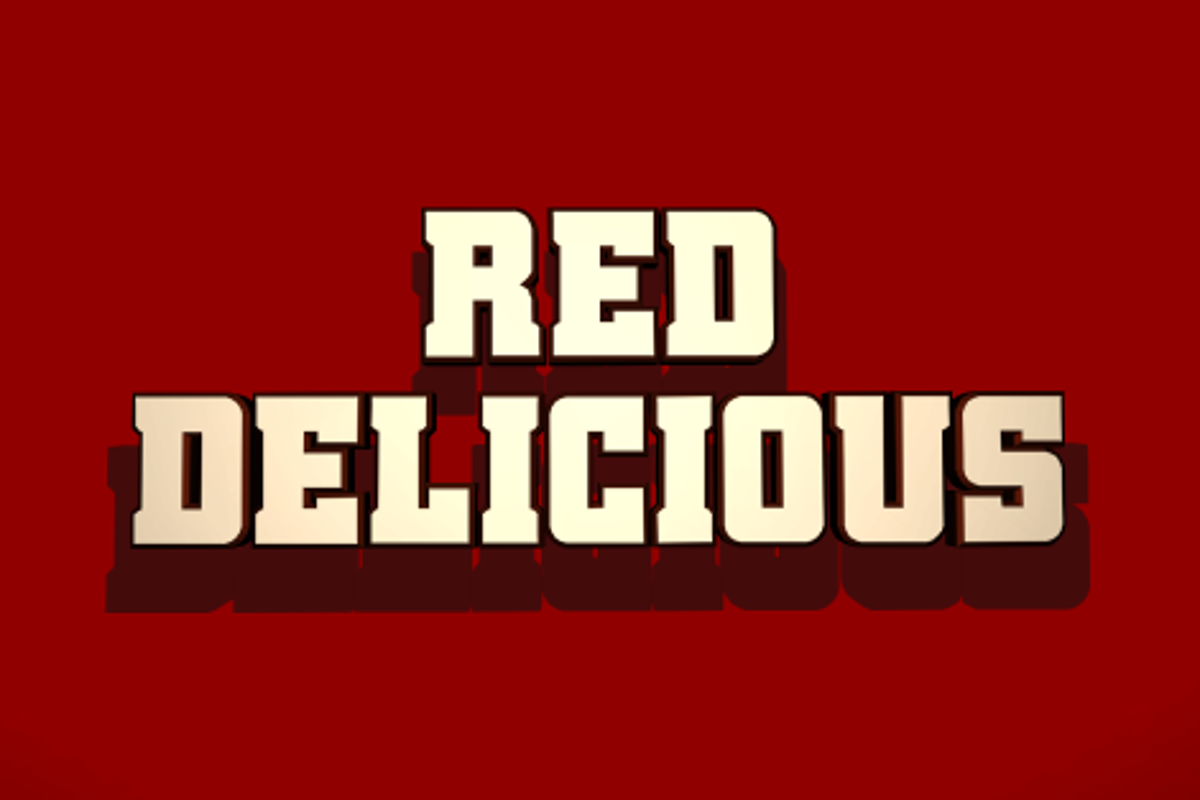 Red Delicious Font | Iconian Fonts | FontSpace