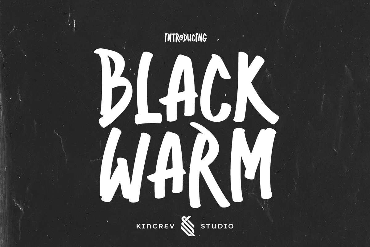 Black Warm Font | KincrevStudio | FontSpace