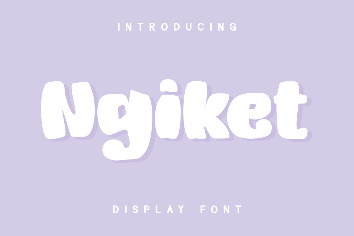 Ngiket Font | GFRcreative | FontSpace