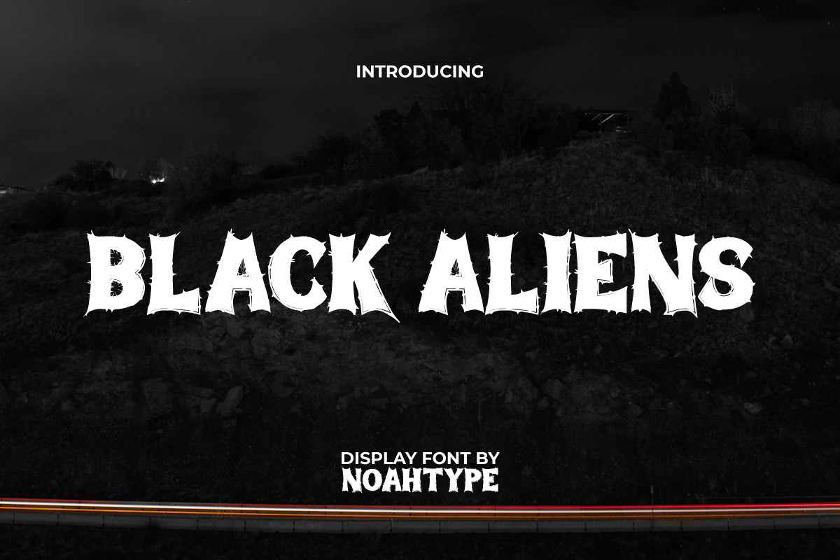 Black Aliens Font | noahtype | FontSpace