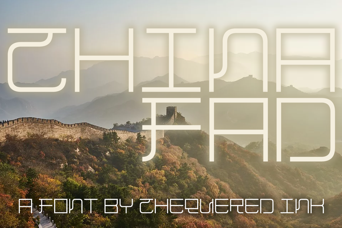 China Fad Font | Chequered Ink | FontSpace