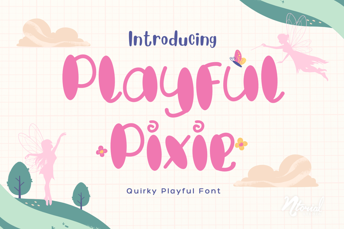 Playful Pixie Font | ntorialstudio | FontSpace