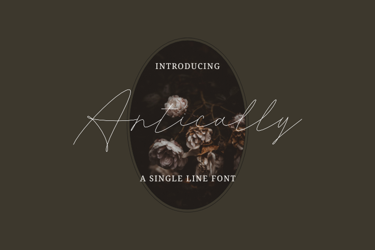 Antically Single Line Font - Free Download