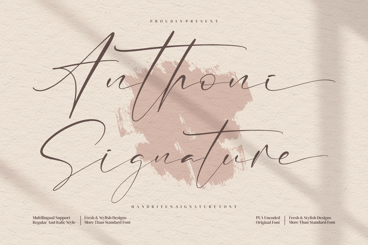 Anthoni Signature Font | Integritype Studio | FontSpace