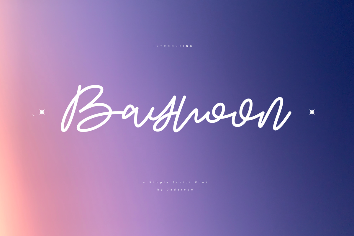 Bayhoon Font | jadatype | FontSpace