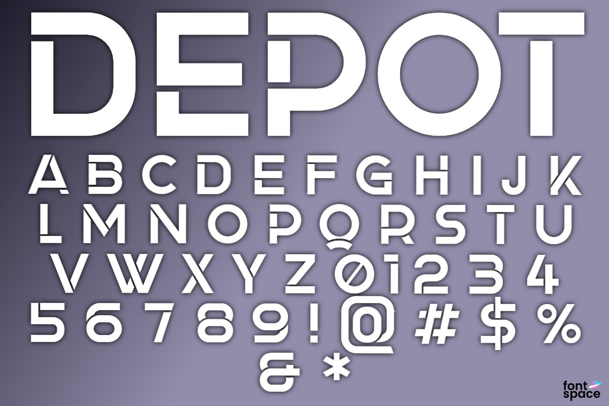 Depot Font | Vladimir Nikolic | FontSpace