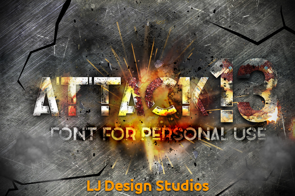 Attack 13 Font - Free Download