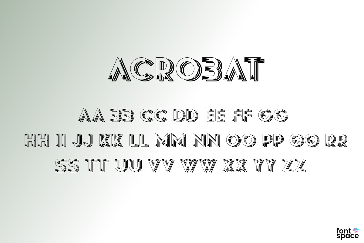 Acrobat Font | Vladimir Nikolic | FontSpace